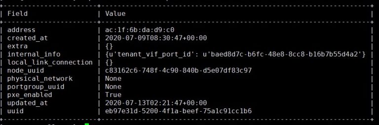 配置指导：OpenStack-Ironic 安装部署 - 星融元Asterfusion