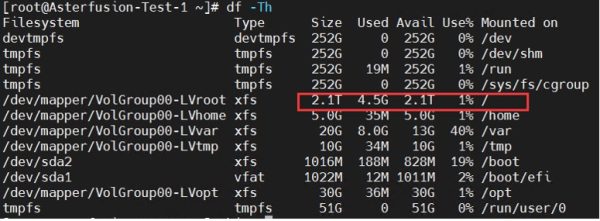 基于LVM的xfs文件系统动态扩容 - 星融元Asterfusion